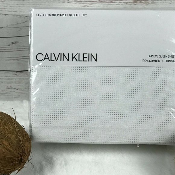Calvin Klein | Bedding | Calvin Klein 0 Combed Cotton Sateen Mini ...